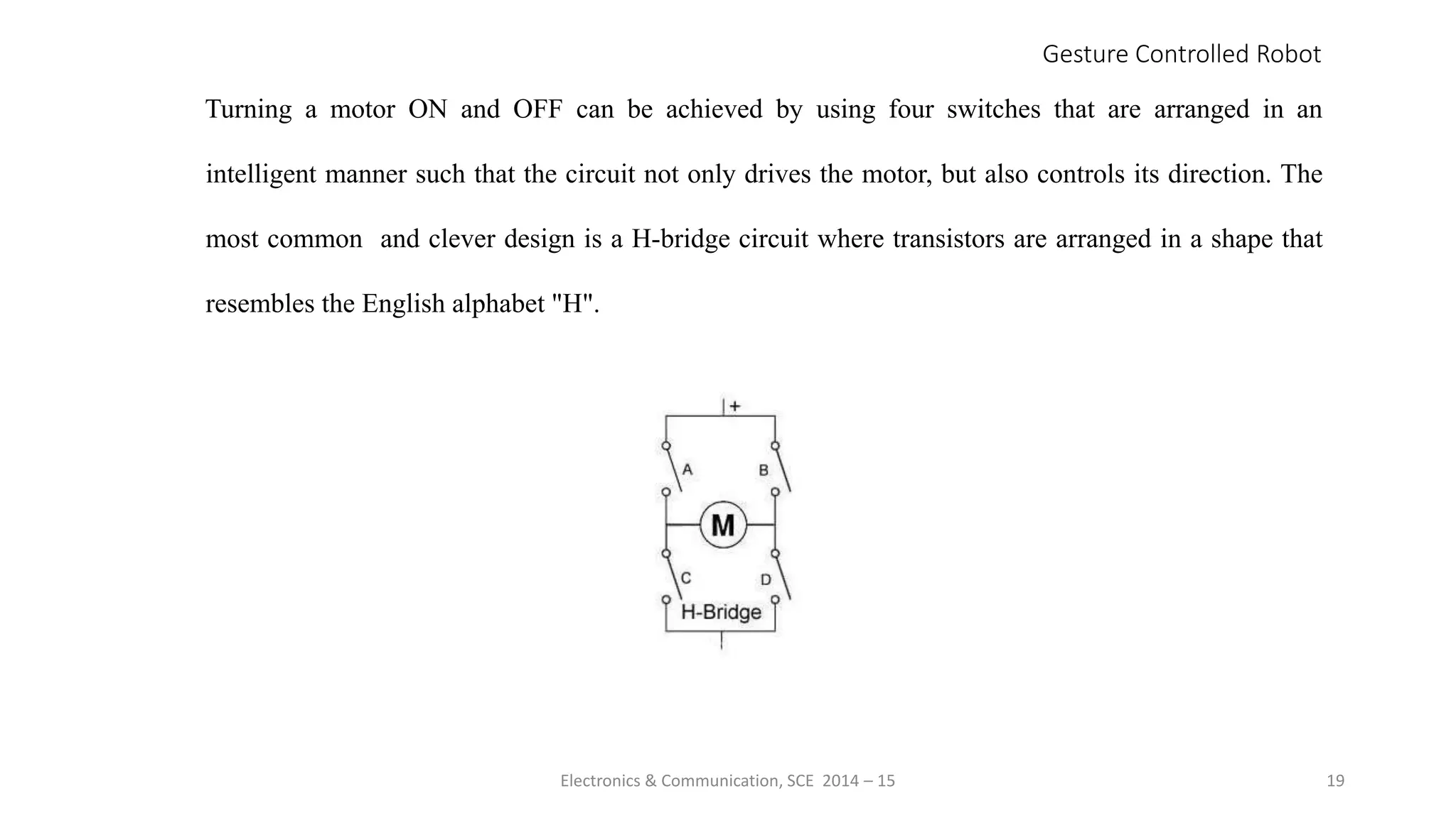 GESTURE CONTROL ROBOT | PPTX