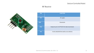GESTURE CONTROL ROBOT | PPTX