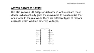 GESTURE CONTROL ROBOT | PPTX
