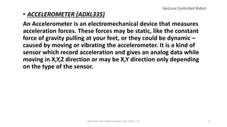 GESTURE CONTROL ROBOT | PPTX