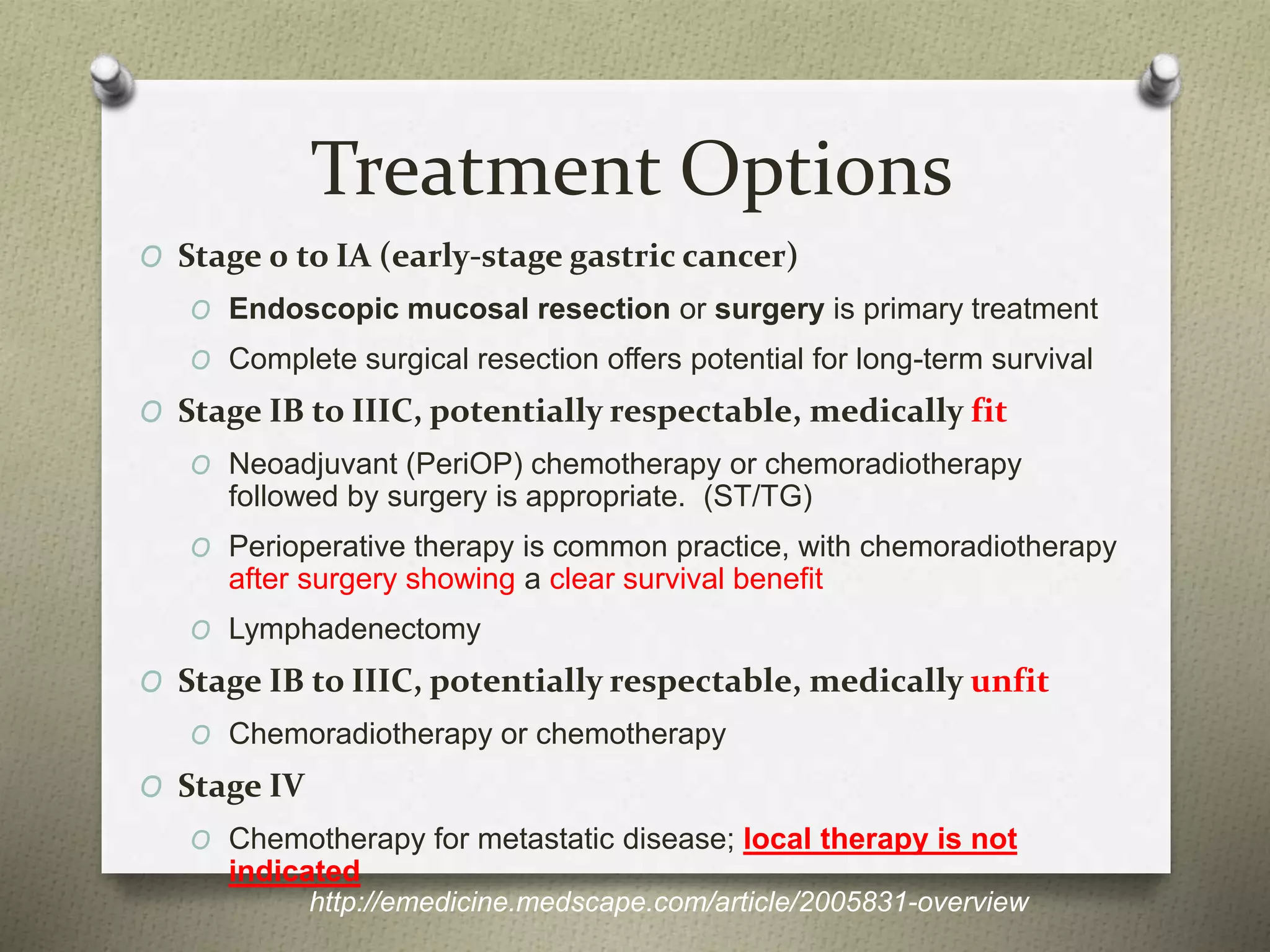 Gastric cancer Treatment | PPT