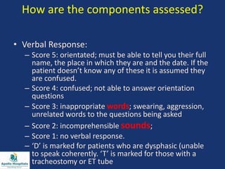 GCS - The fundamentals for nurses and nursing students | PPTX