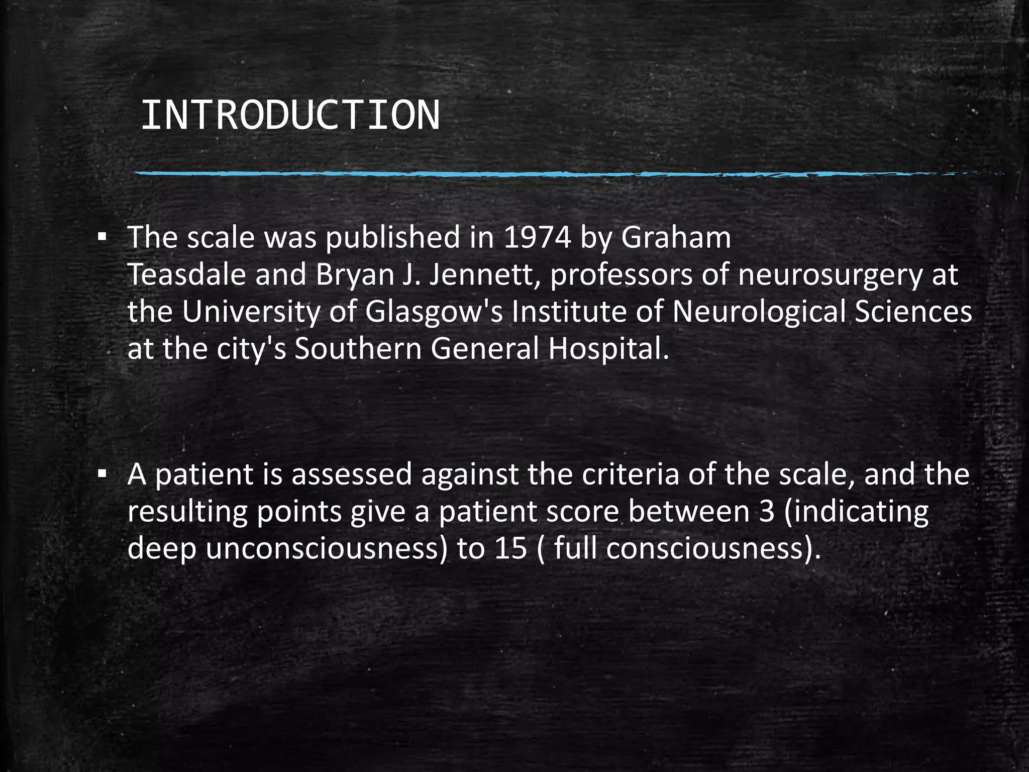 Gcs( GLASGOW COMA SCALE) | PPTX