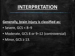 Gcs( GLASGOW COMA SCALE) | PPTX