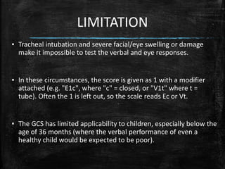 Gcs( GLASGOW COMA SCALE) | PPTX