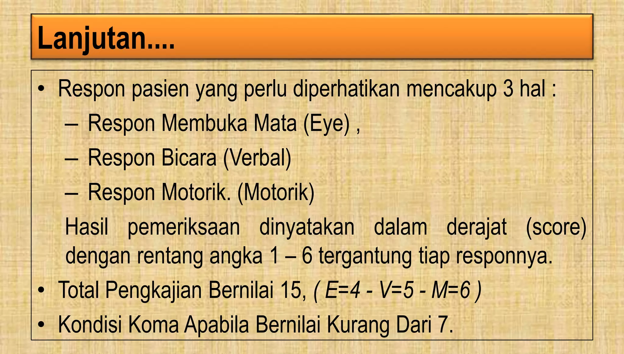 GCS Tingkat Kesadaran | PPTX