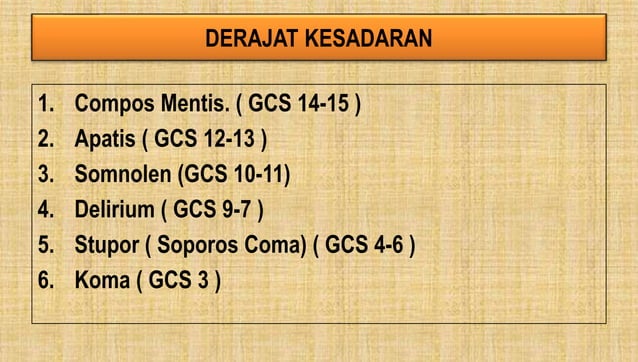 GCS Tingkat Kesadaran | PPTX