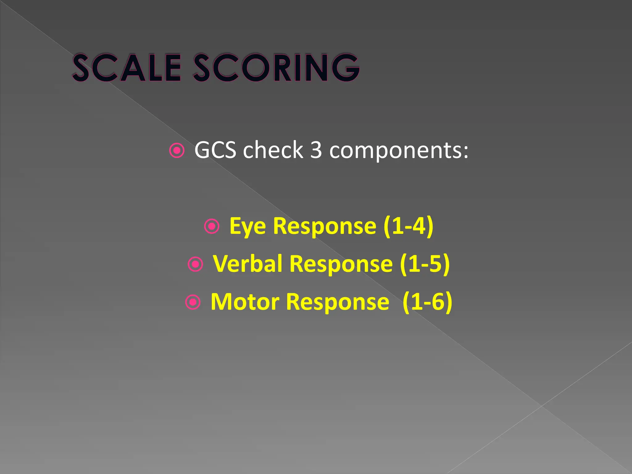 GCS Glasgow coma scale in neurological system | PDF