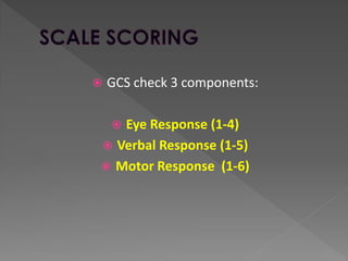 GCS Glasgow coma scale in neurological system | PDF