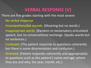 GCS Glasgow coma scale in neurological system | PDF