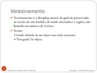 GCS - Aula 07 - Sistemas de Controle de Versões | PPT