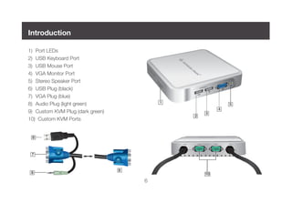 IOGear GCS634U Keyboard Video Mouse KVM Switch Manual | PPT