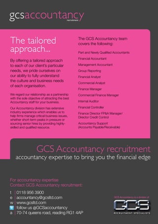 Gcs Accountancy Reading | PDF