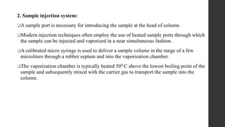 GAS CHROMATOGRAPHY/ SAGAR SHARMA/DEPARTMENT OF PHARMACEUTICAL SCIENCES ...