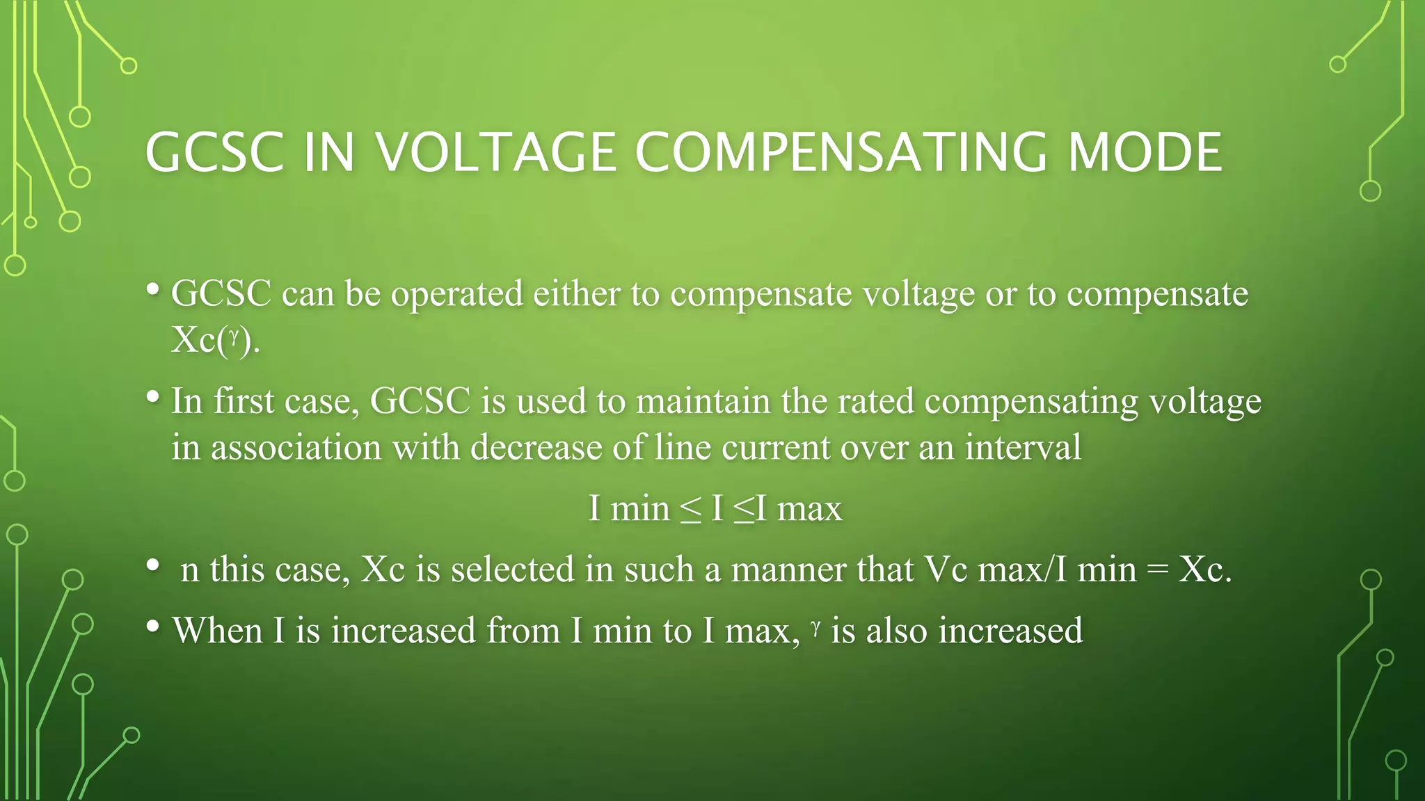 Gcsc gto thyristor controlled series capacitor | PPTX