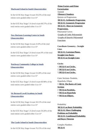 Gcse 5 - GCSE/GCE Examinations | PDF