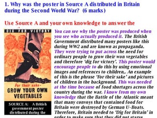 Gcse Af L P Point Poster Ww2 | PPT