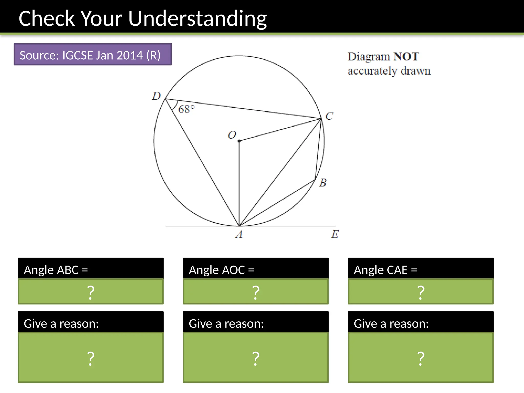 GCSE-CircleTheorems by Dr Frost for reference | PPTX