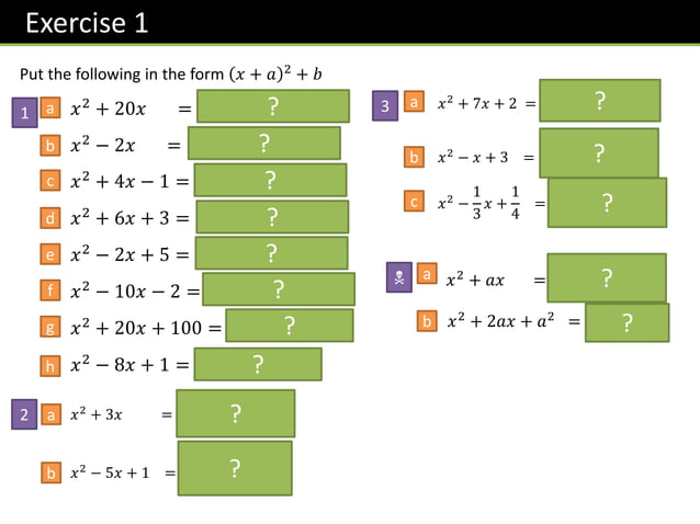 GCSE-CompletingTheSquare.pptx