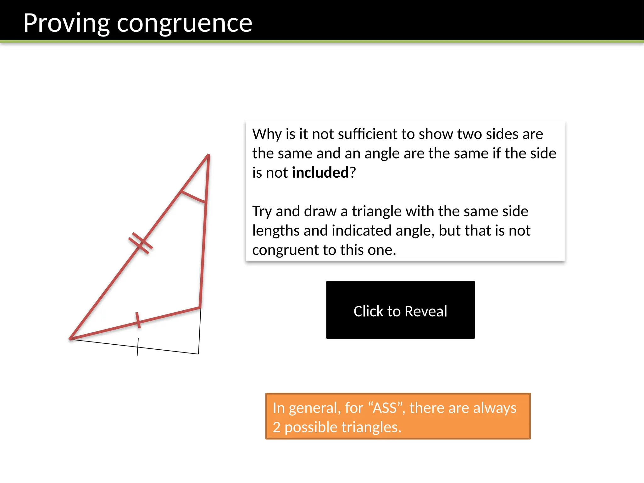 GCSE and IGCSE Congruent Triangles powerpoint | PPTX