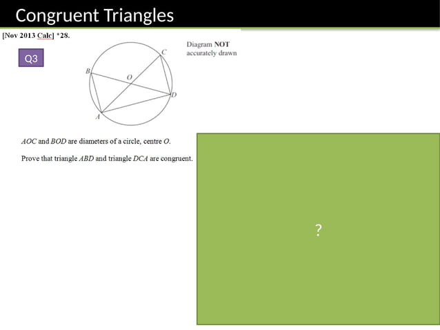 GCSE and IGCSE Congruent Triangles powerpoint | PPTX