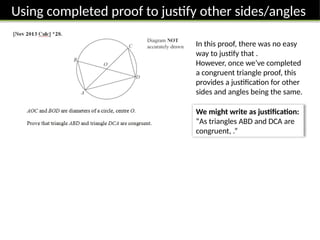 GCSE and IGCSE Congruent Triangles powerpoint | PPTX