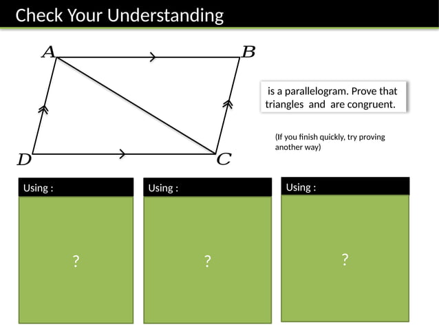 GCSE and IGCSE Congruent Triangles powerpoint | PPTX