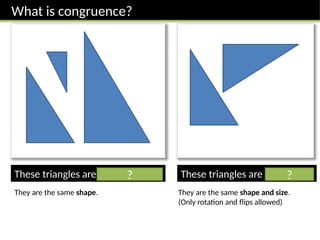Mathematic GCSE Congruent Triangles.pptx