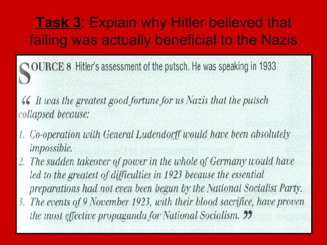 GCSE Germany - Munich Putsch | PPT