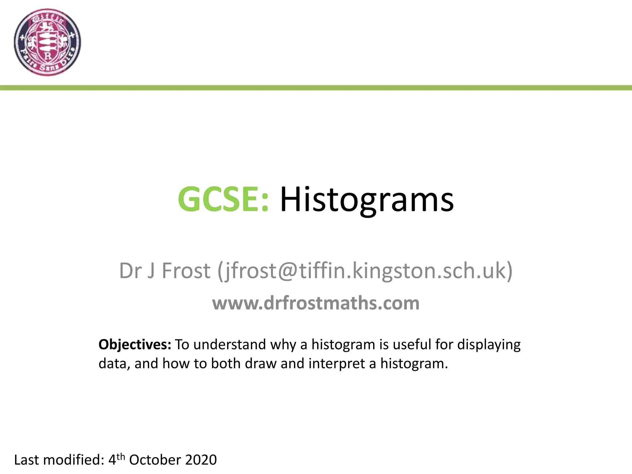 Edexcel IGCSE-Drawing and Interpretation Histograms.pptx
