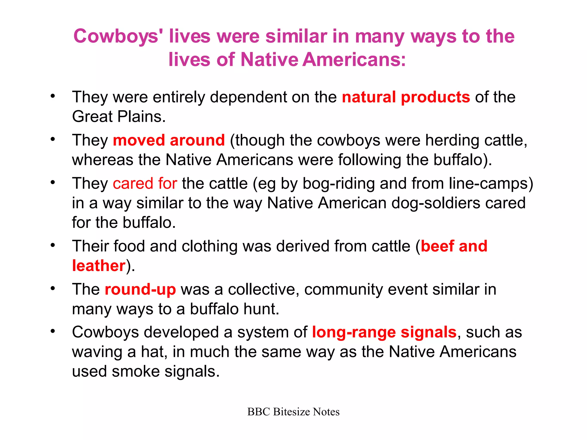 GCSE HISTORY American West Revision | PPT