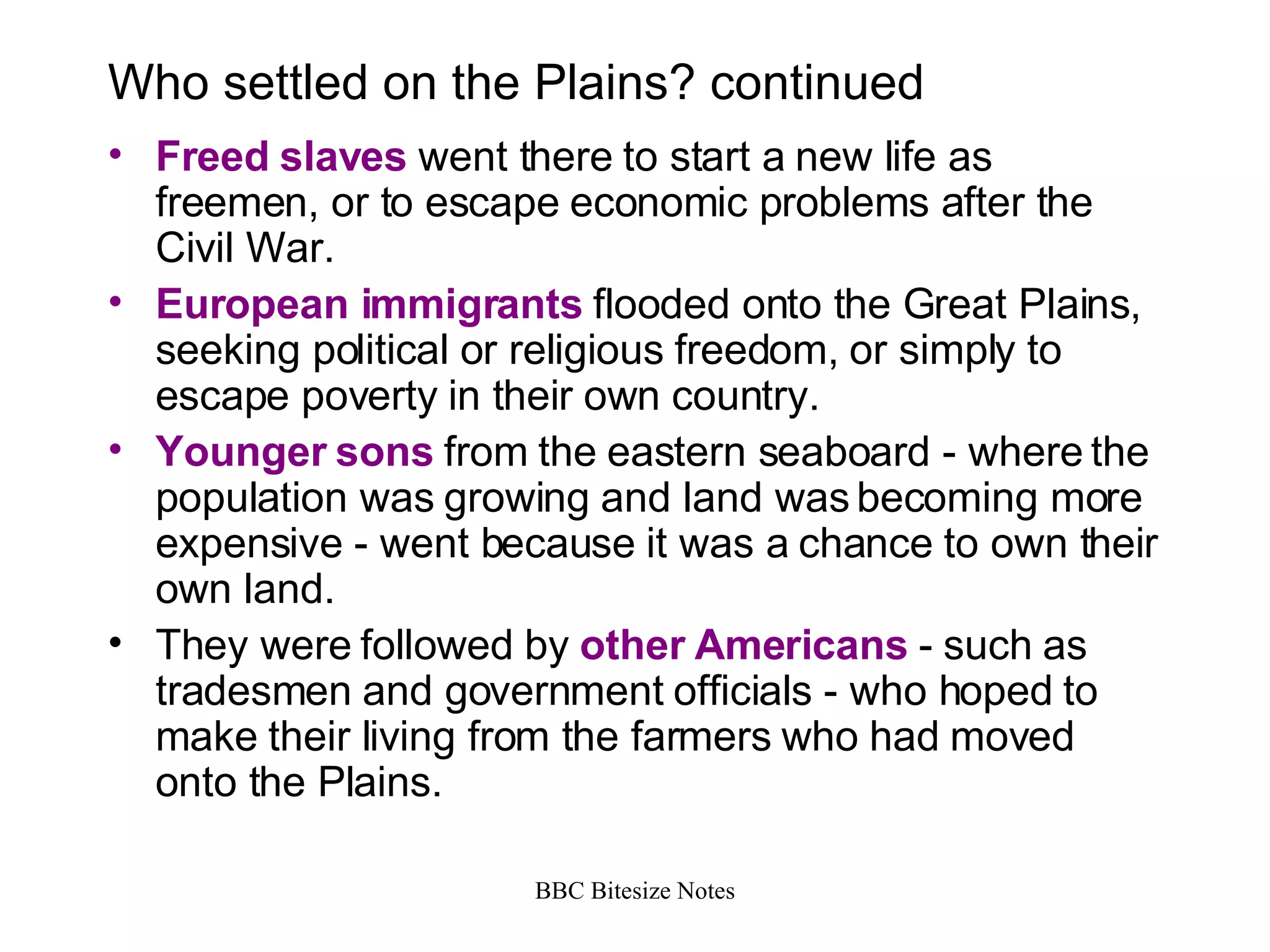 GCSE HISTORY American West Revision | PPT