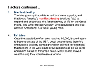 GCSE HISTORY American West Revision | PPT