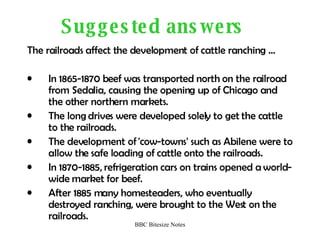 GCSE HISTORY American West Revision | PPT