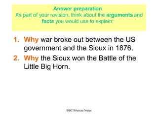 GCSE HISTORY American West Revision | PPT