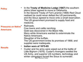 GCSE HISTORY American West Revision | PPT