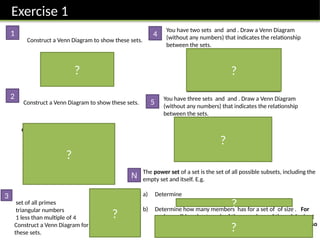 GCSE and IGCSE powerpoint on Sets and set theory | PPTX