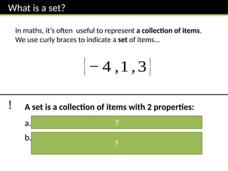 GCSE and IGCSE powerpoint on Sets and set theory | PPTX