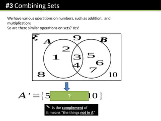 GCSE and IGCSE powerpoint on Sets and set theory | PPTX