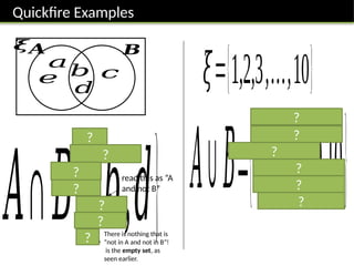 GCSE and IGCSE powerpoint on Sets and set theory | PPTX