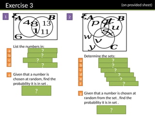 GCSE and IGCSE powerpoint on Sets and set theory | PPTX
