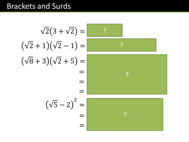 GCSE-Surds.pptx for IGCSE grade 9 and 10 | PPTX