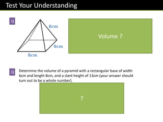 Gcse volumes surfaceareaofsolids | PPTX