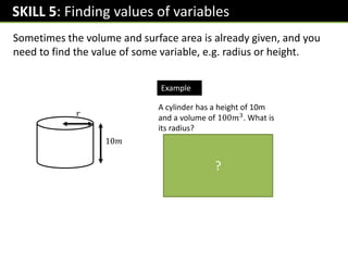 Gcse volumes surfaceareaofsolids | PPT