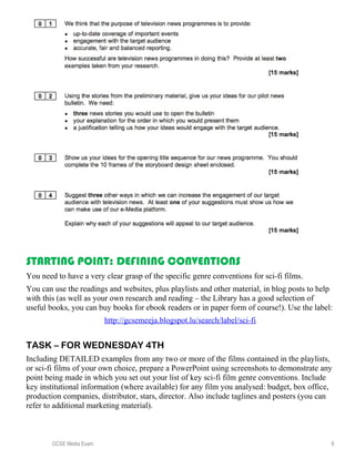 Gcse 2016 exam outline | PDF