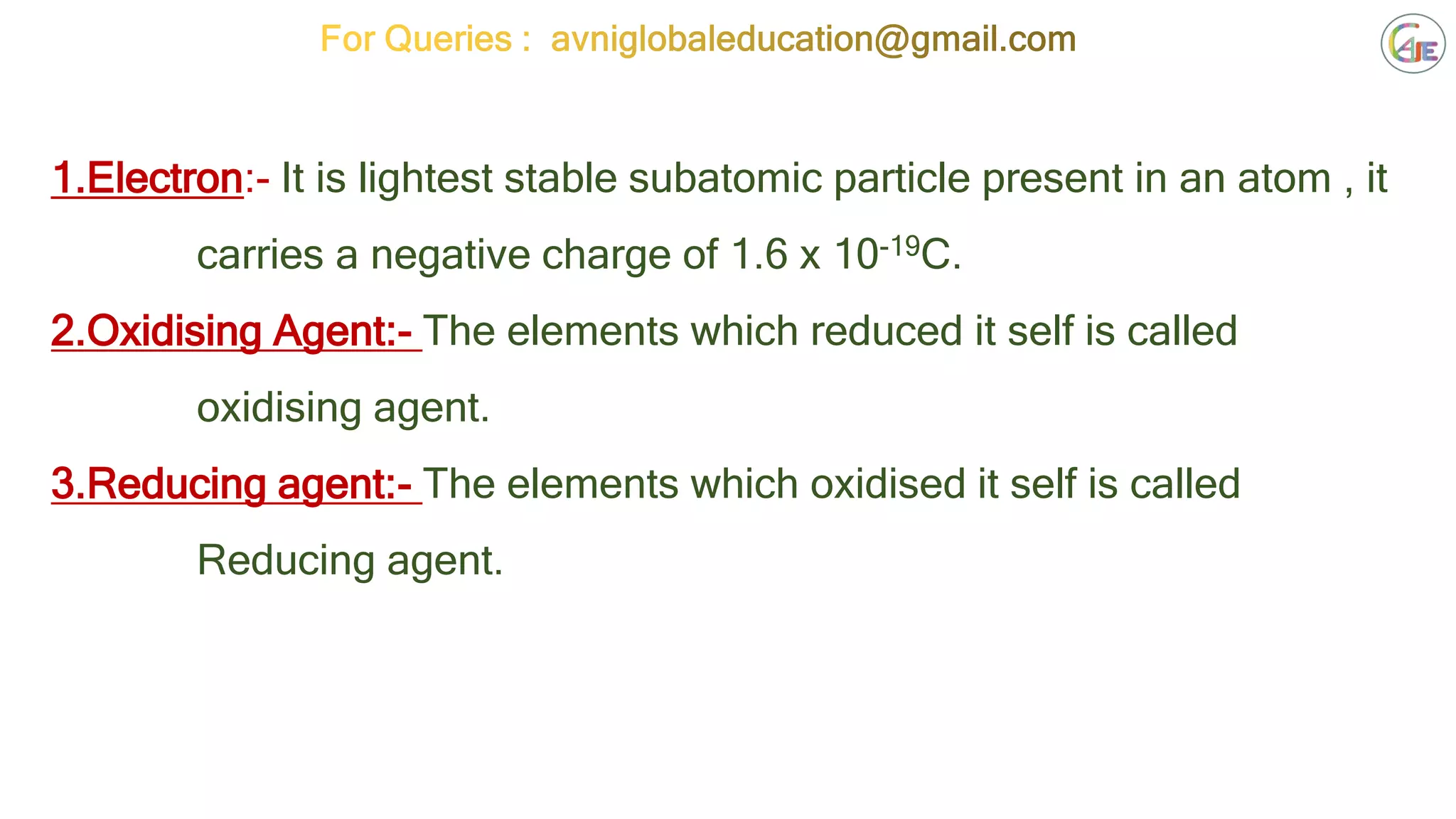 Gcse_a_level_chemistry_redox_reaction | PPTX