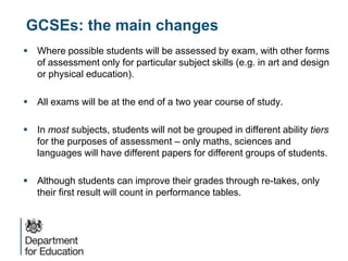 Gcse and a level reform for parents | PPTX