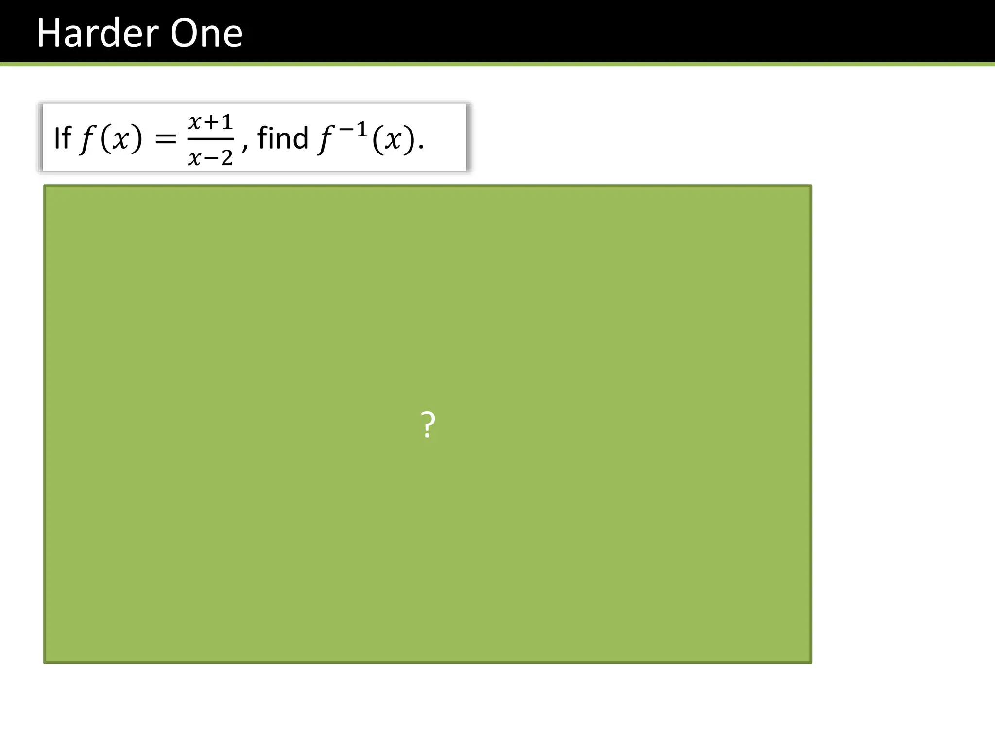 Functions ppt Dr Frost Maths Mixed questions | PPTX