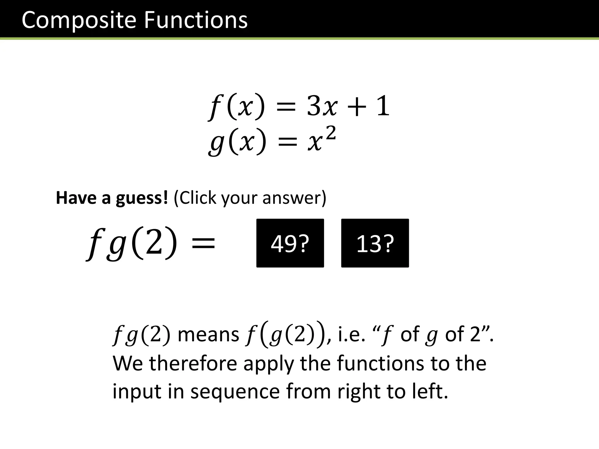 Functions ppt Dr Frost Maths Mixed questions | PPTX
