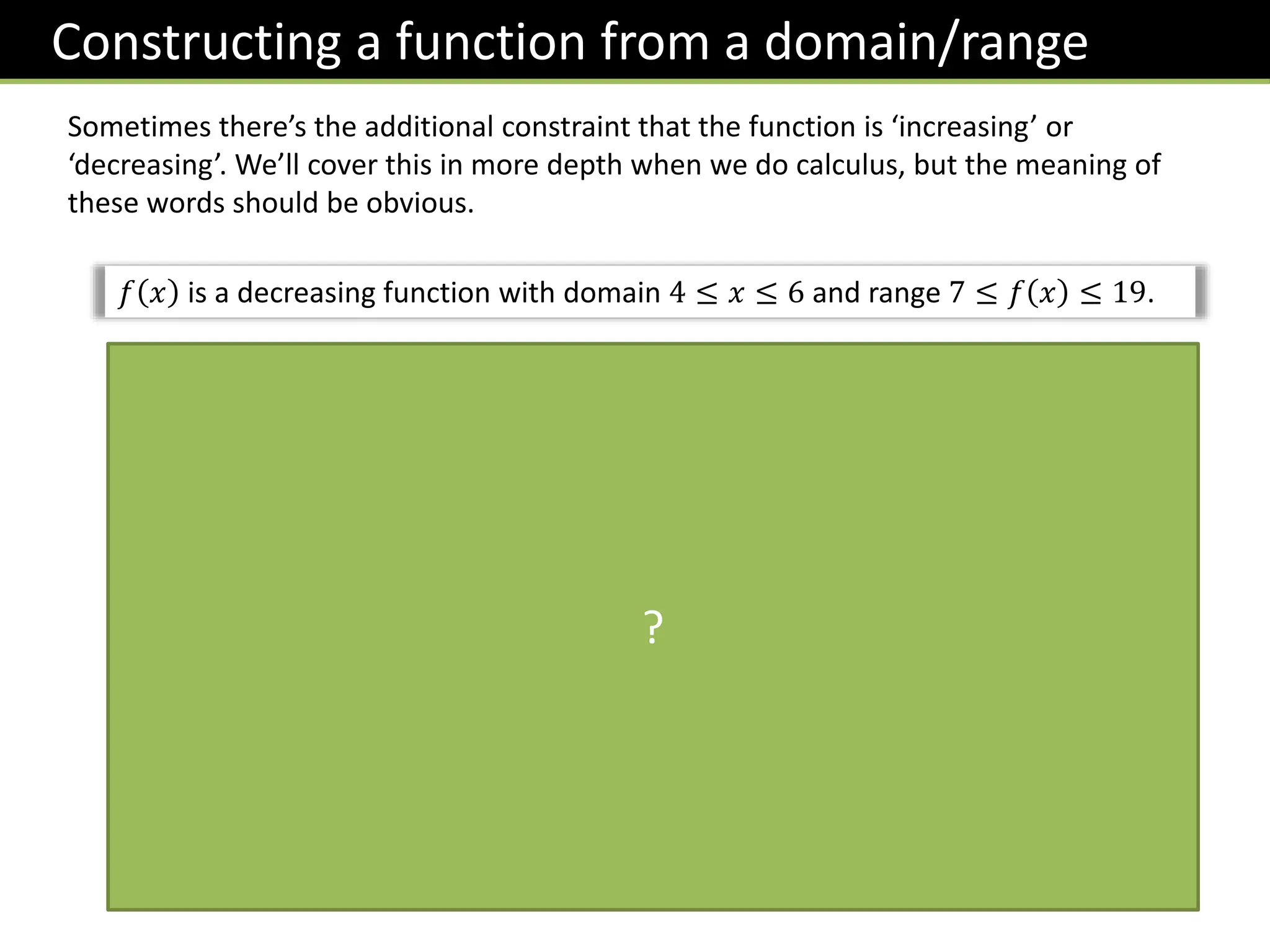 Functions ppt Dr Frost Maths Mixed questions | PPTX